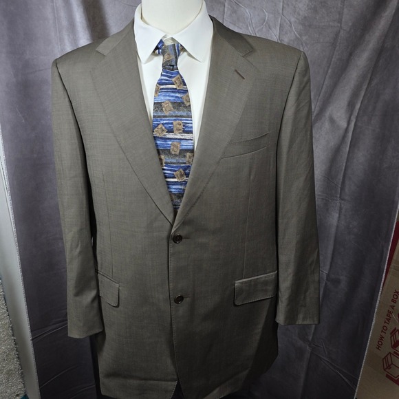 Canali | Suits & Blazers | Canali 44r Brown Wool Blazer Made In Italy ...